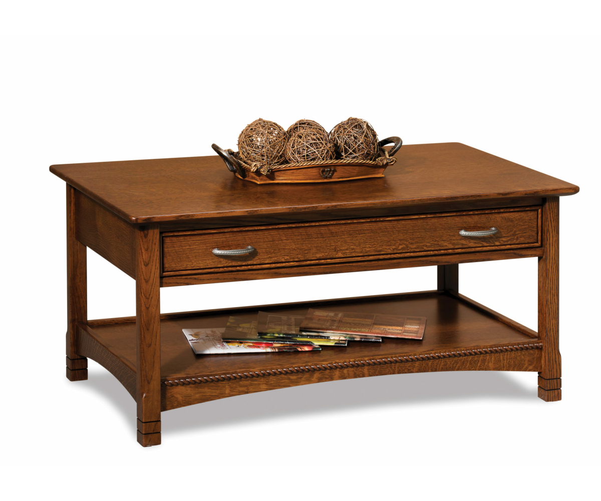 West Lake Coffee Table W/ Drawer - Shore Casual Furniture