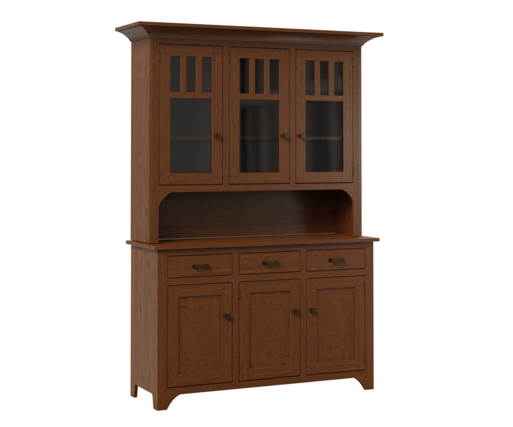 Shaker Three Door Buffet & Hutch - Shore Casual Furniture