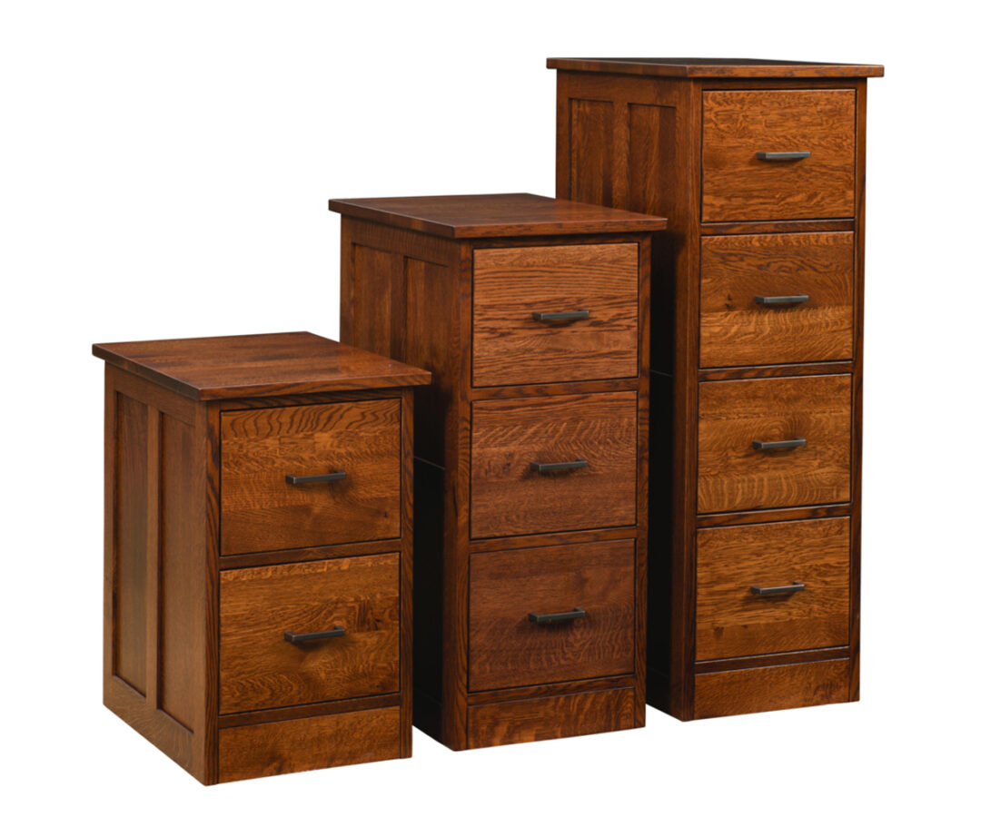 Mission 4 Drawer Vertical File Cabinet - Shore Casual Furniture