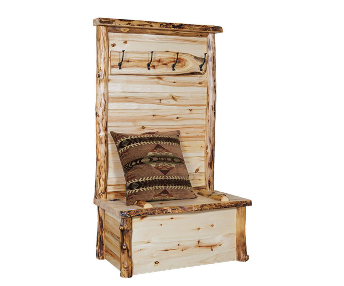 Hall Bench With Storage - Shore Casual Furniture